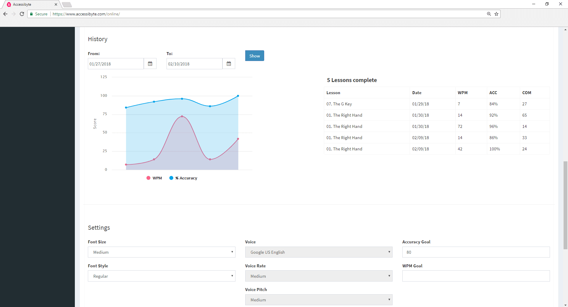 Teacher Dashboard - Manage your Accessibyte Online students | Accessibyte