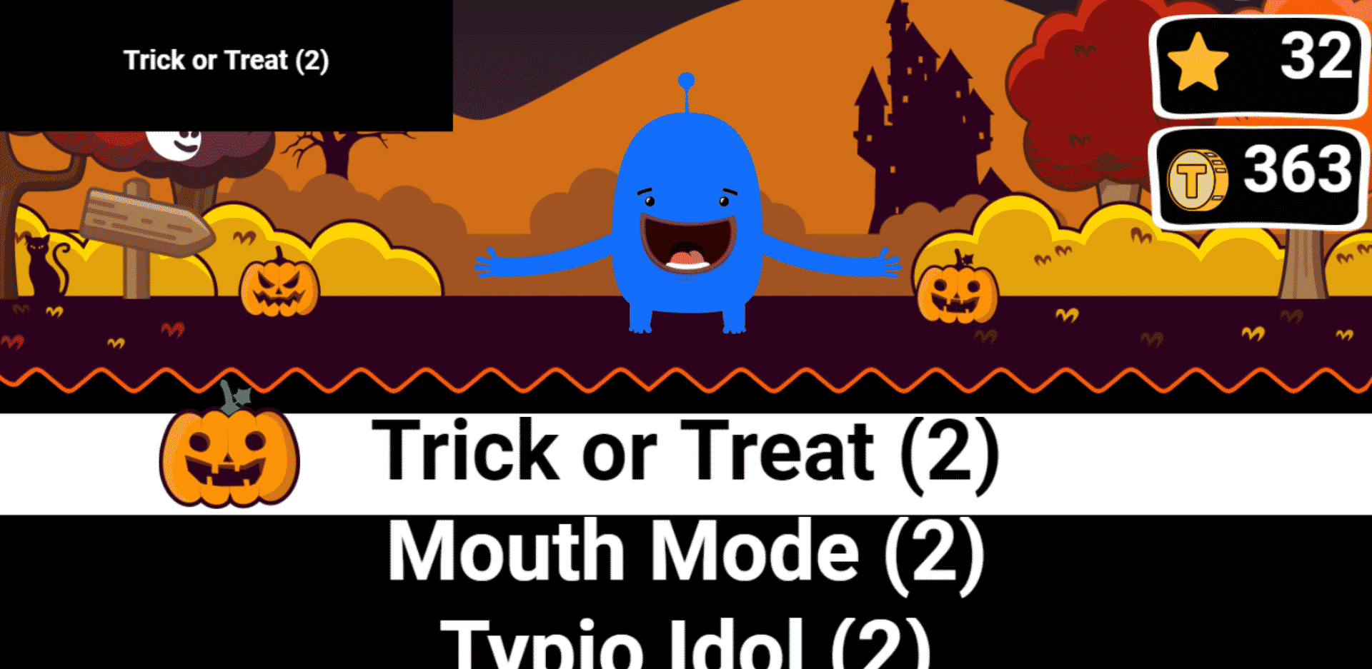 Spooky Halloween update to Typio and Accessibyte Arcade