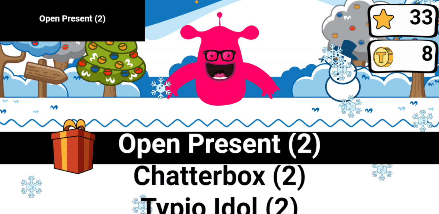 Fun Winter update for Typio and Accessibyte Arcade!