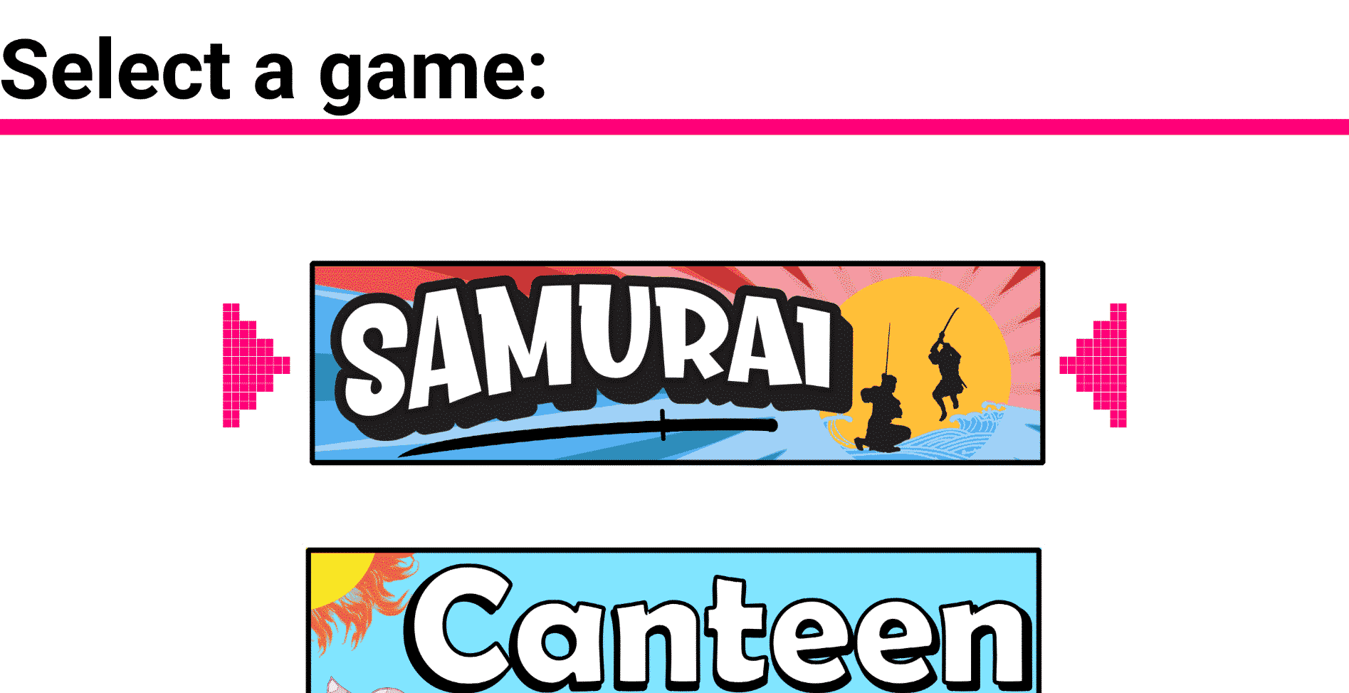 game select | Accessibyte