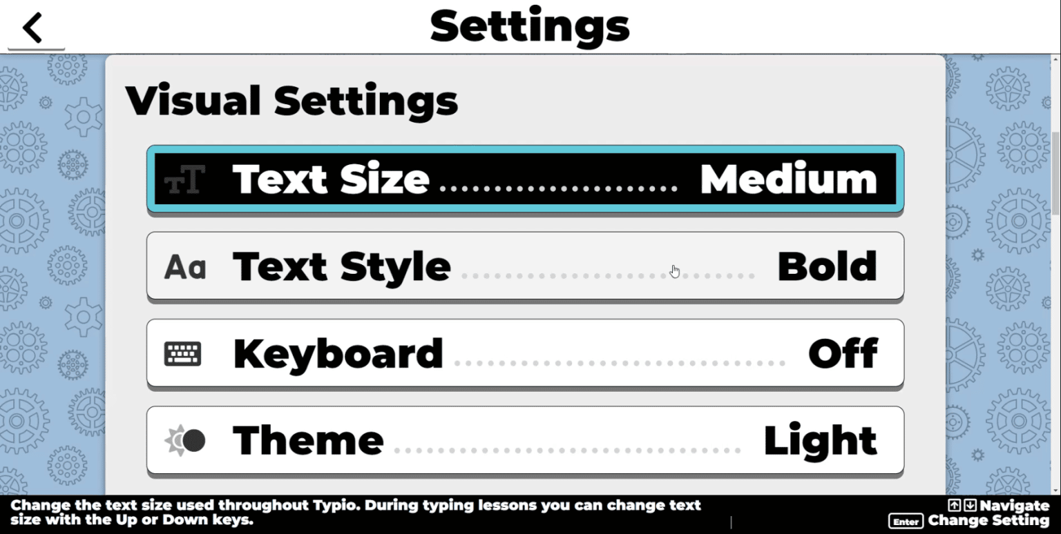 Typio, the accessible typing tutor for all learners