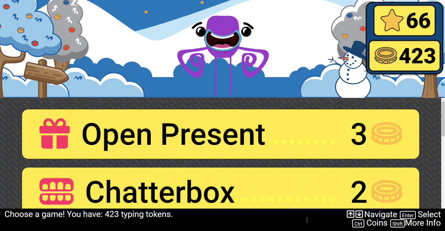 Typing in a Winter Wonderland - Typio - Braillio